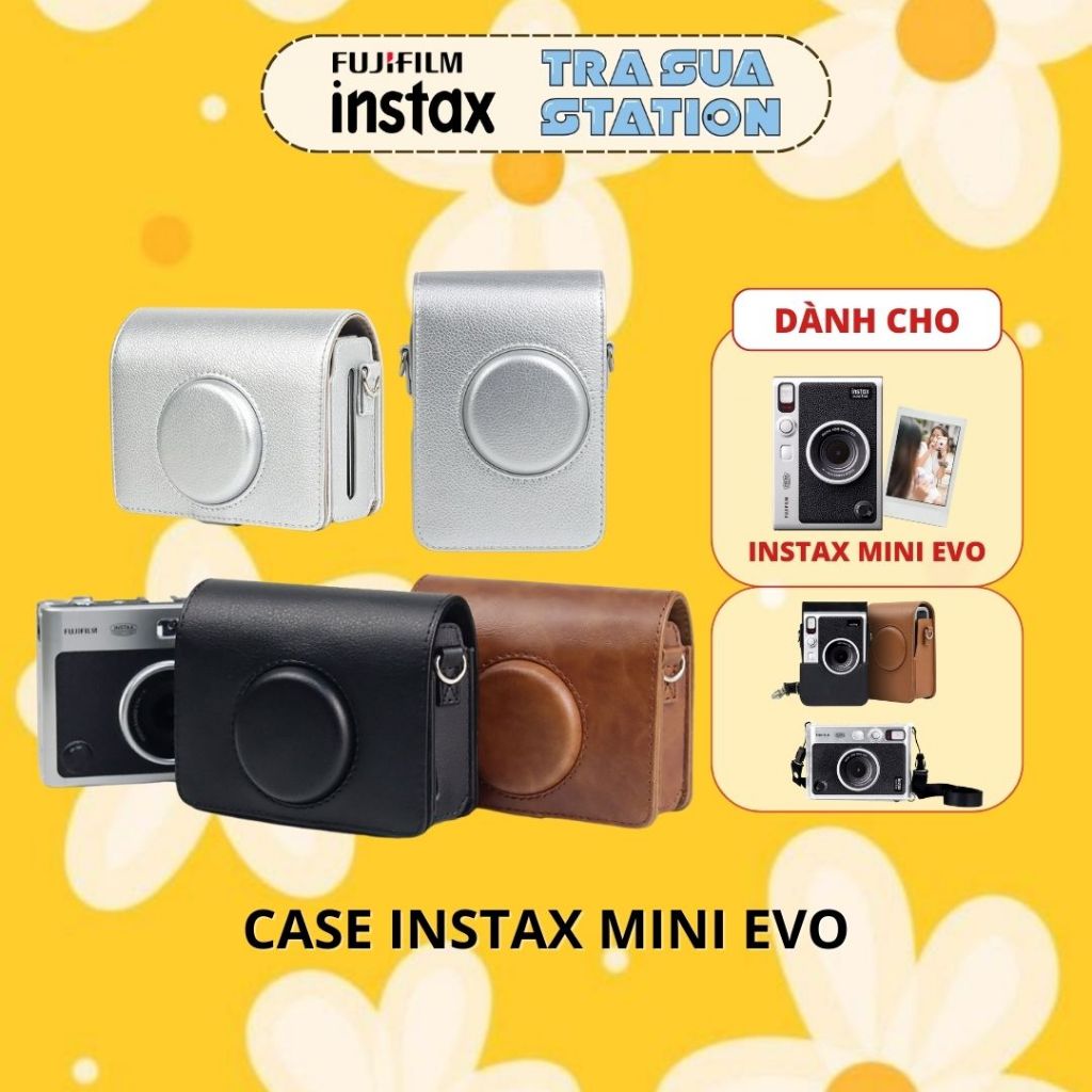 Protective leather Case for instax Mini Evo instant camera - Case for ...