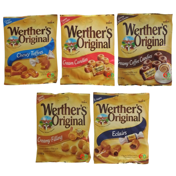 Werther's Original Storck candy, 80g-100g package from Germany | Shopee ...