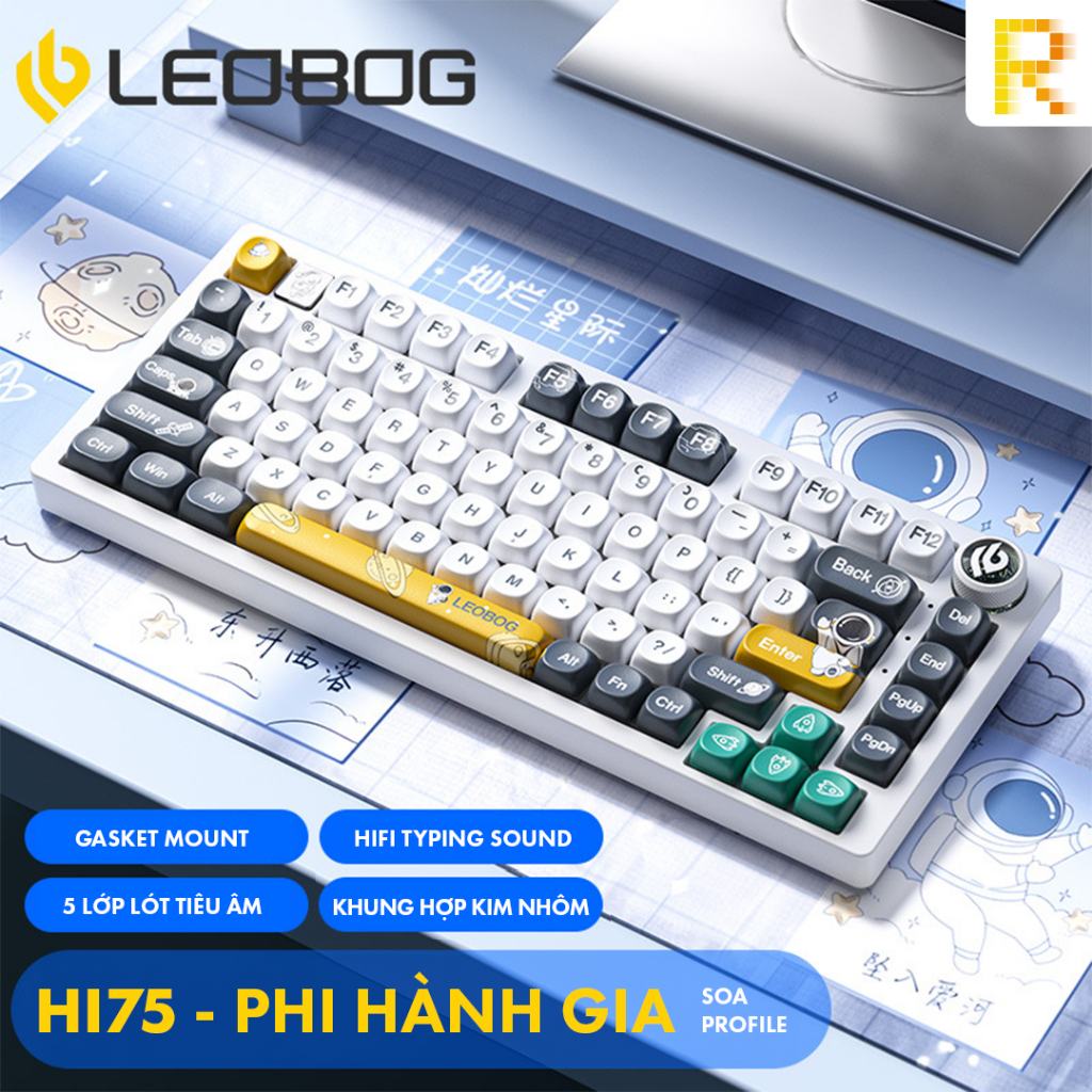 Leobog Hi75 Mechanical Keyboard (Aluminum Frame, Hotswap Downstream ...