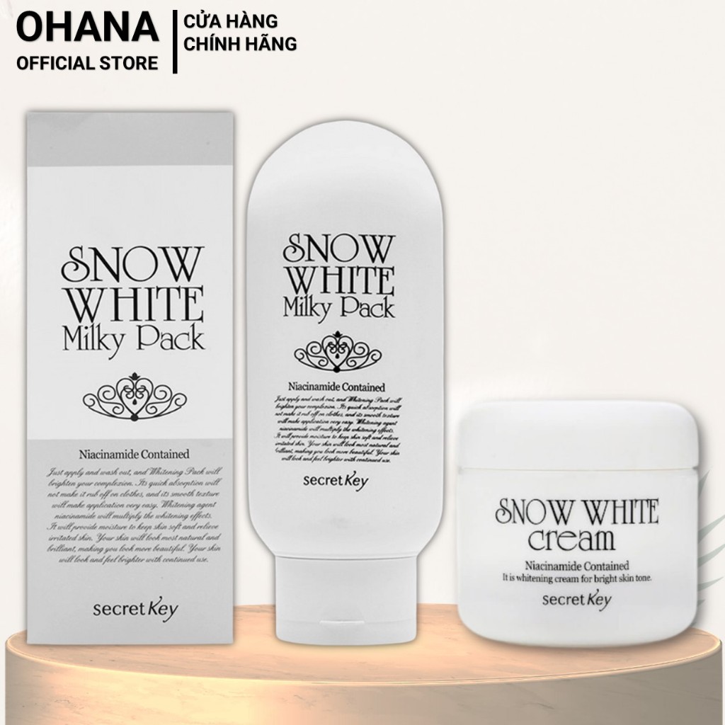 Snow White Secret Key Snow White Milky Pack Whitening Shower Cream (50g ...