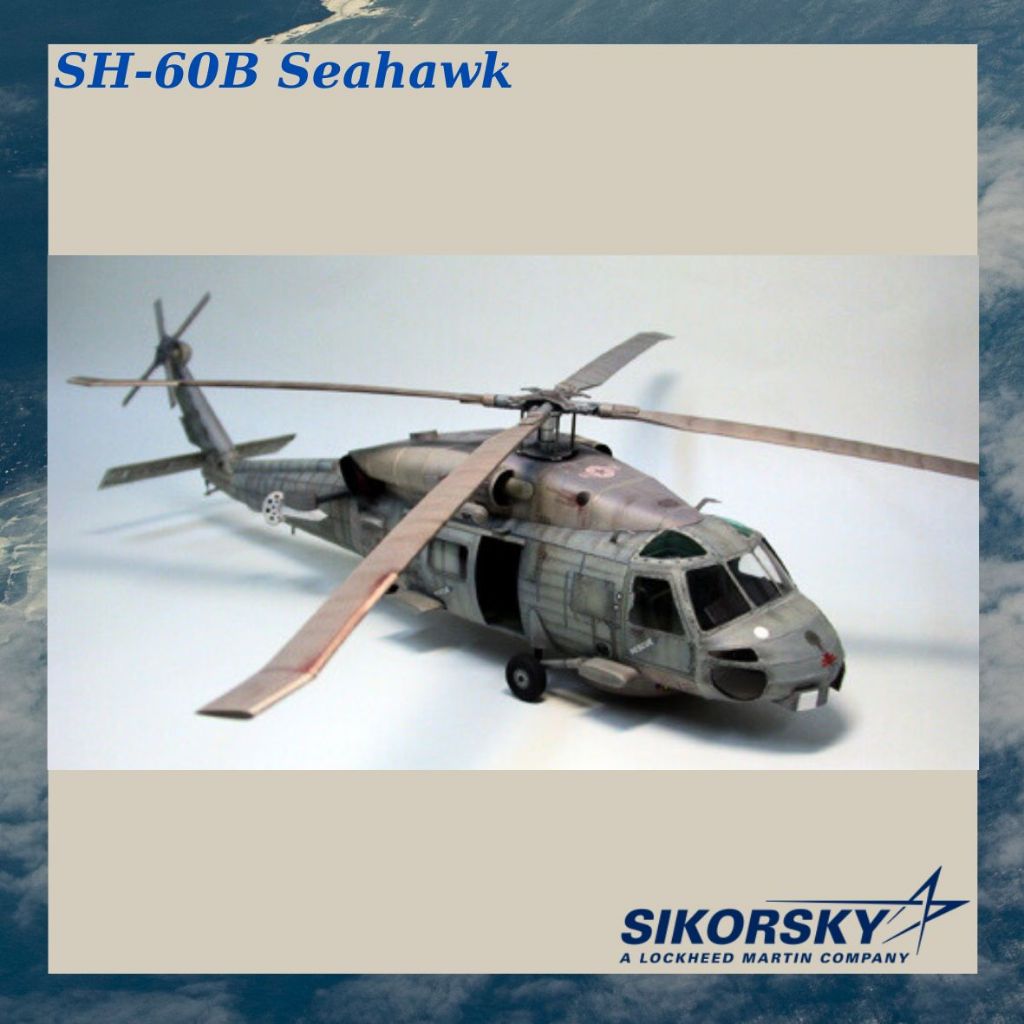 Paper Model of Multitasking Navy Helicopter SH-60B Seahawk | Shopee ...