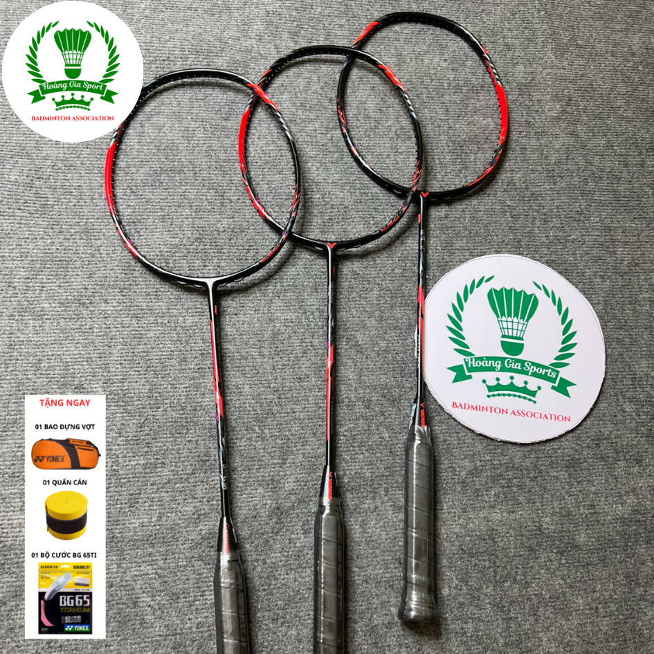 Victor Thruster Ryuga Metallic Badminton Racket Max 13kg, Free BG65 Ti ...