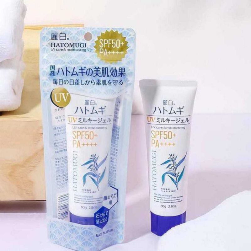 Hatomugi Green Sunscreen for Oily Skin Moisturizes and Brightens Skin ...