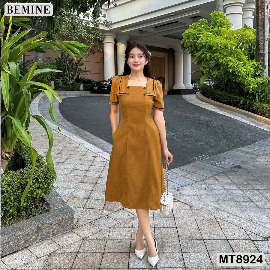 Square neck design dress with puffy sleeves BEMINE MT8924 | Shopee ...