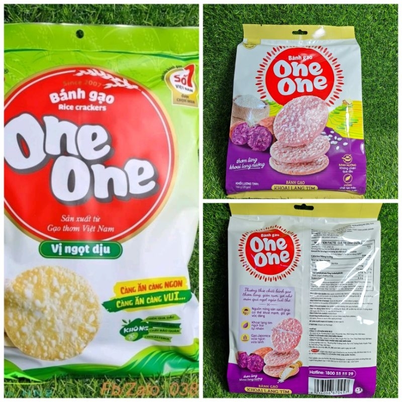 One One Mild Sweet Rice Cake 150g - Purple Sweet Potato 166g | Shopee ...