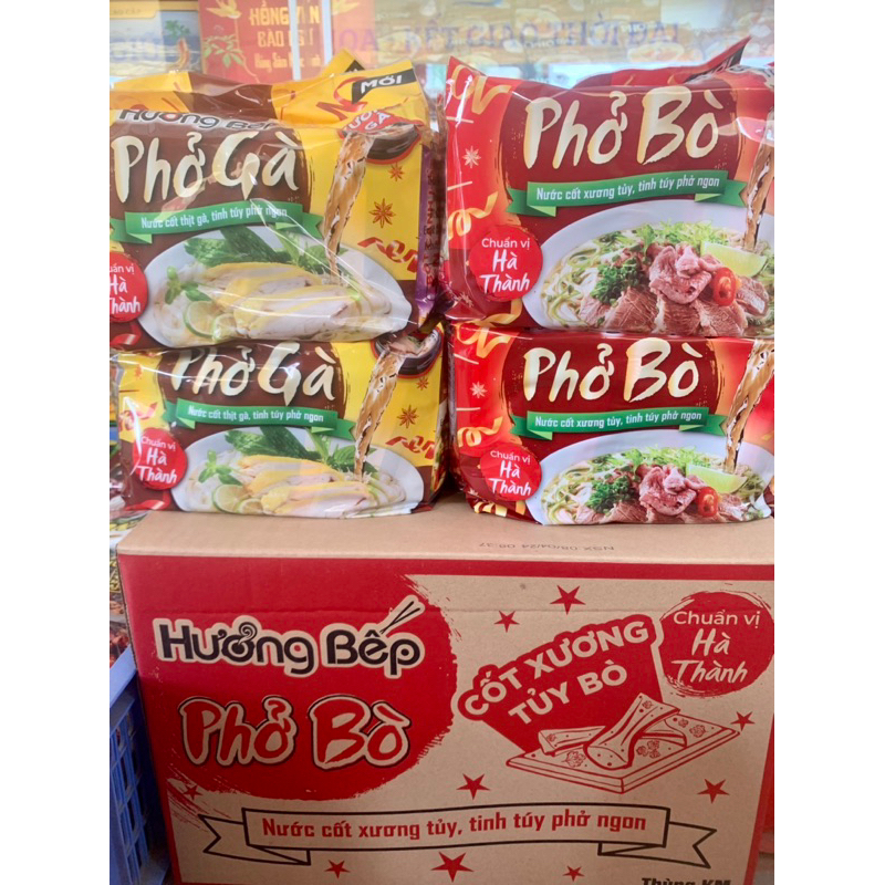 Combo of 5 Packets of Chicken Pho, Kitchen Flavored Beef Pho with Bone ...