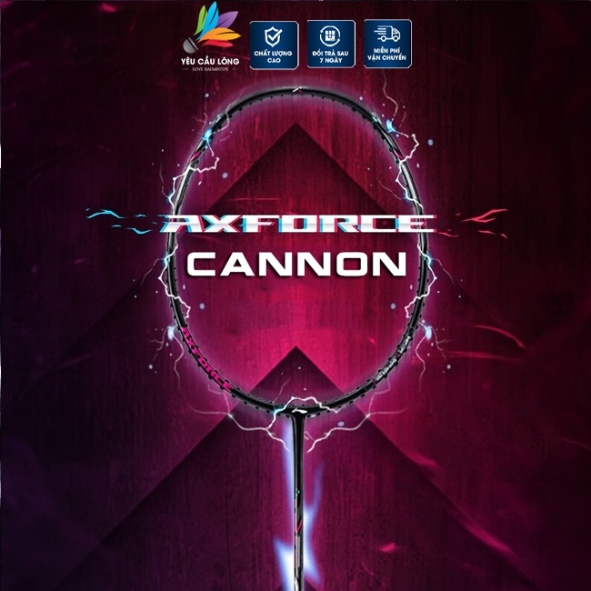 Lining Axforce Cannon Badminton Racket Pre-Stretched with Power Rope ...
