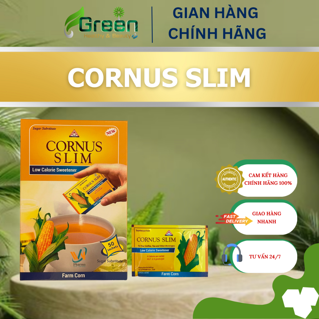 Cornus SLIM Corn Sugar - Diet Sugar (Box of 50 packs x 2.5g) | Shopee ...