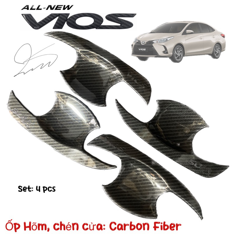 Door cavities for Vios 2019 2020 2021 2022 2023 2024 2025 Carbon ...