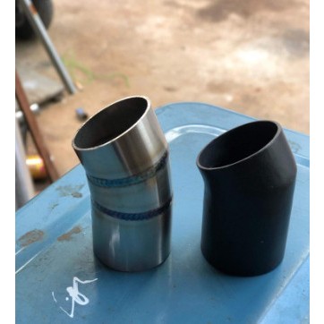 Winner X Exhaust Pipe Cover 304 Stainless Steel and Powder Coated Black ...