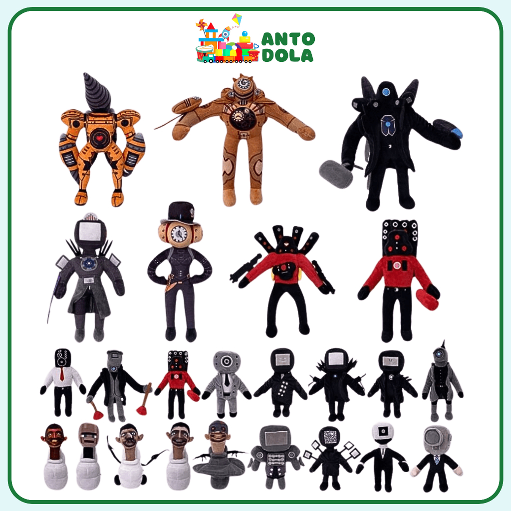 Teddy Bear Toy Skibidi Toilet Cameraman TV man Titan Speakerman ...
