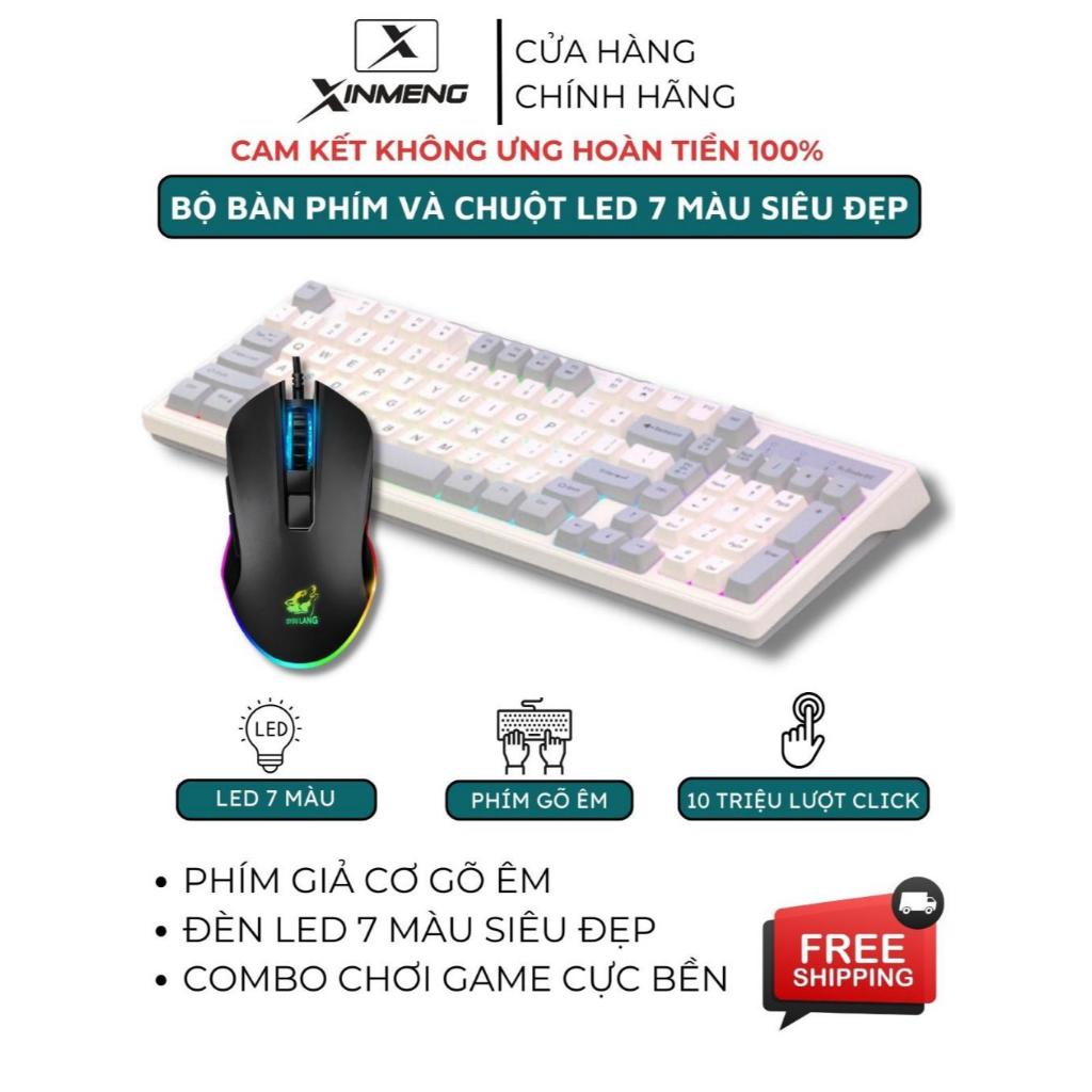 7-color Led Mechanical Keyboard and Xinmeng KM800 and V1 Mouse Smooth Typing, Key Life Should Up ...