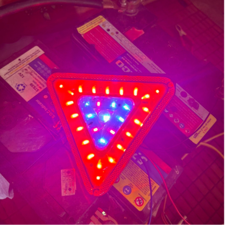 Triangle Led warning light, Triangle Led light with 24v power adapter ...