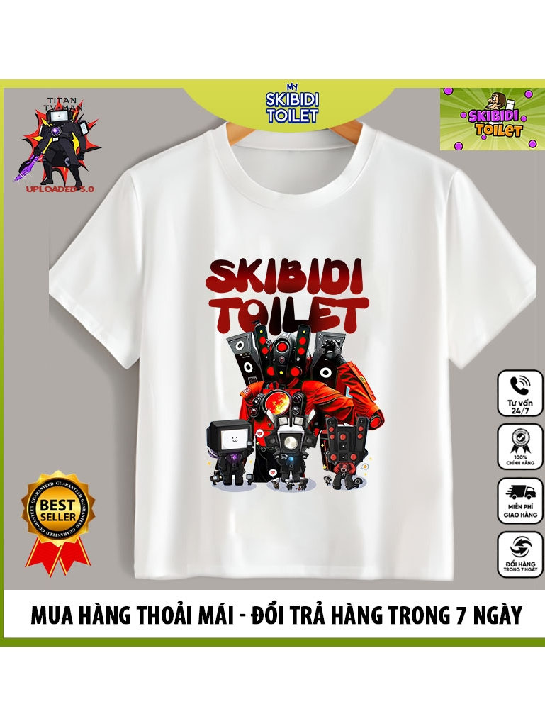Team Skibidi Toilet Clock Man Cameraman Bossman T-shirt for kids ...
