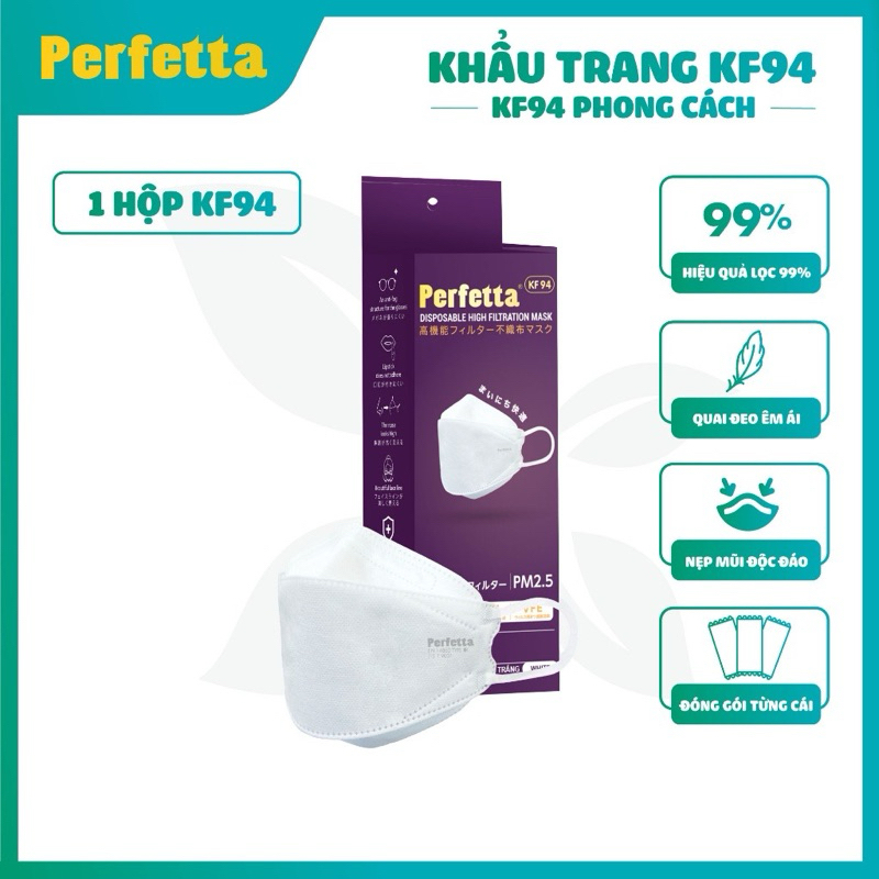 Korean Style KF94 Mask - Genuine Perfetta KF94 (20 pieces/box) | Shopee ...