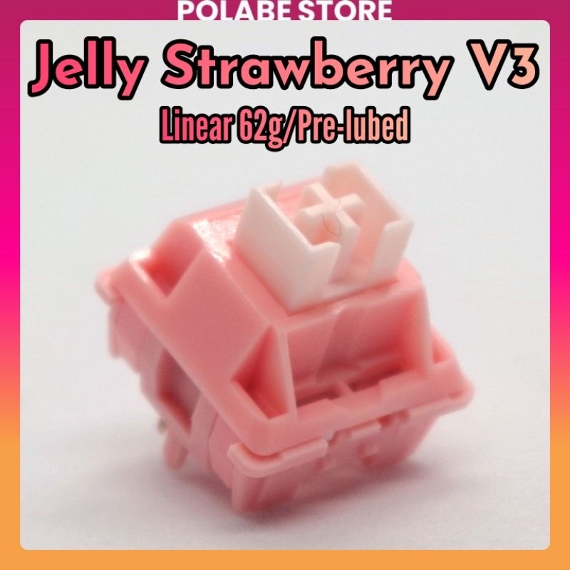 Jelly Strawberry V3 linear switch Mechanical Keyboard switch Jelly ...