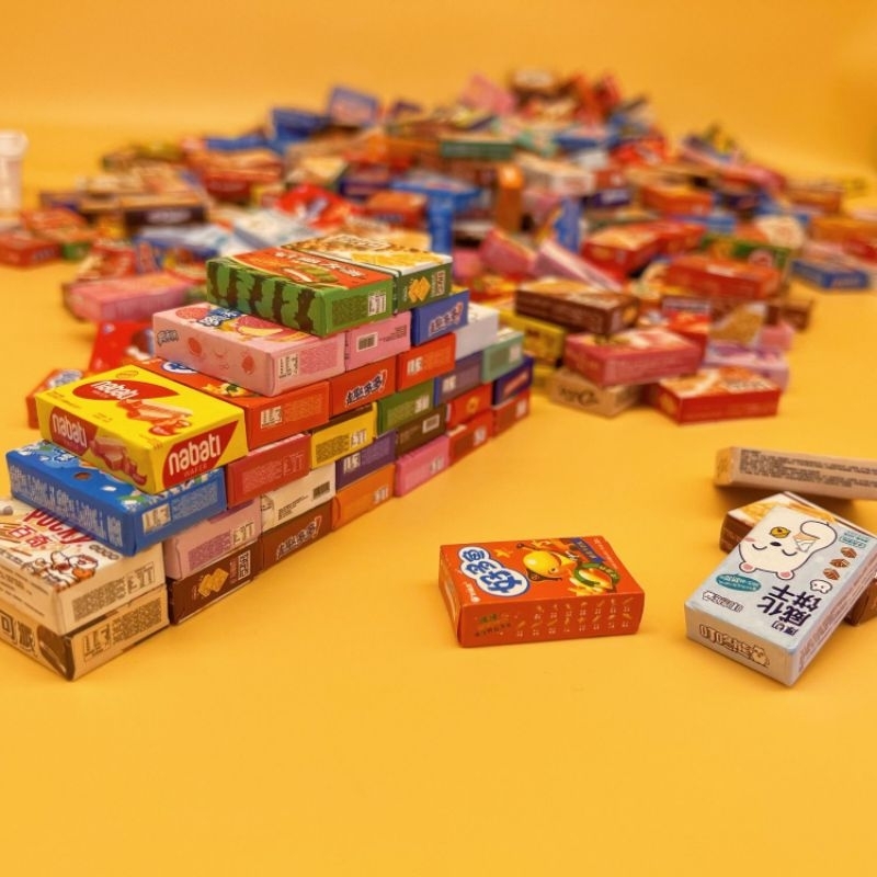 Combo of 50 Charms,Blind Box, Blind Bag Cake Box Model for DIY Doll ...