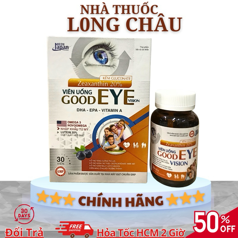 Goodye VISION Medi Japan Eye Tonic Pills Help Brighten Eyes, Improve ...