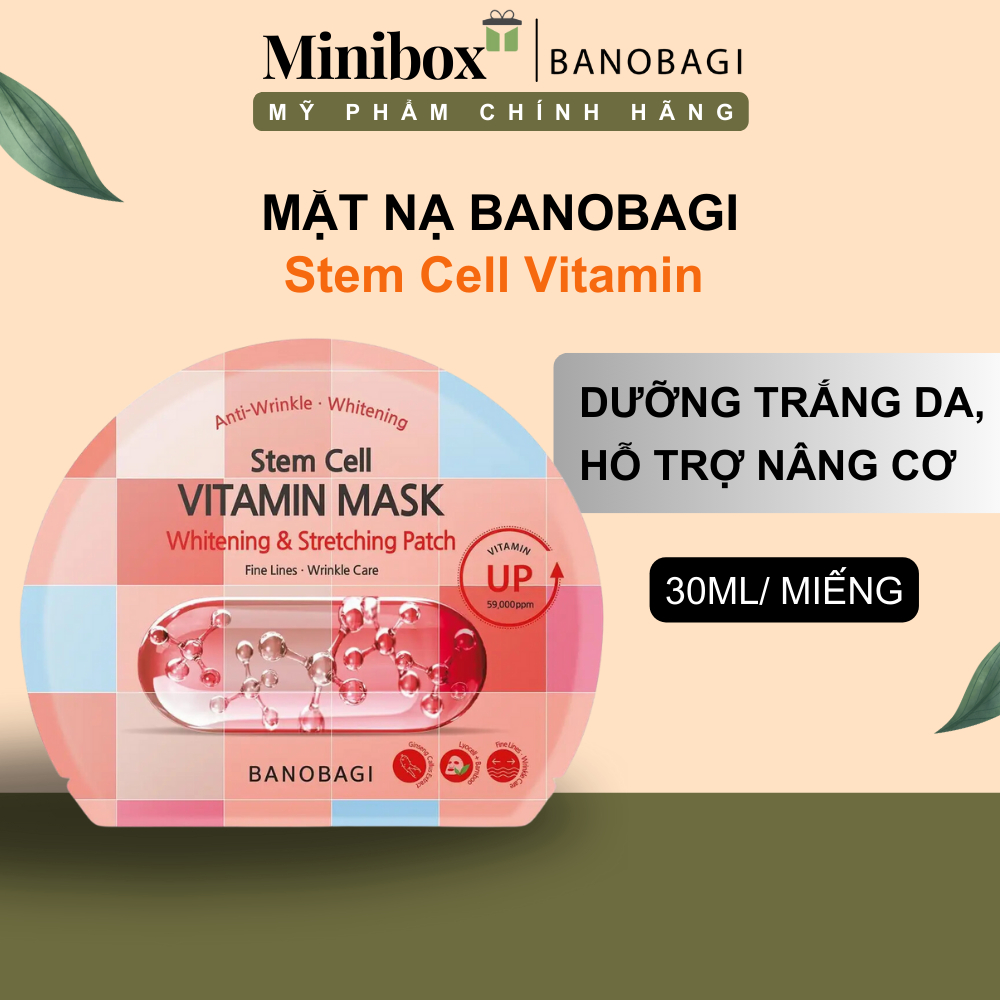 Banobagi Stem Cell Vitamin Mask Whitening & Stretching Patch Lifting Muscles, Whitening Skin ...