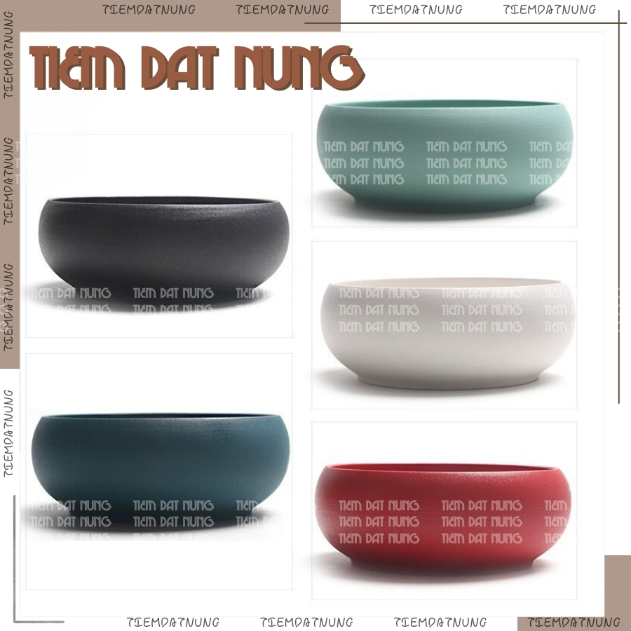 Round Ang Pot for Growing Large Size Stone Lotus | Bat Trang ceramic ...