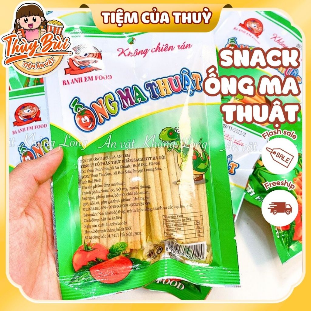 10 Packs of Magic Tubes Crispy Fried Shaped Snacks, snack chips, snacks ...