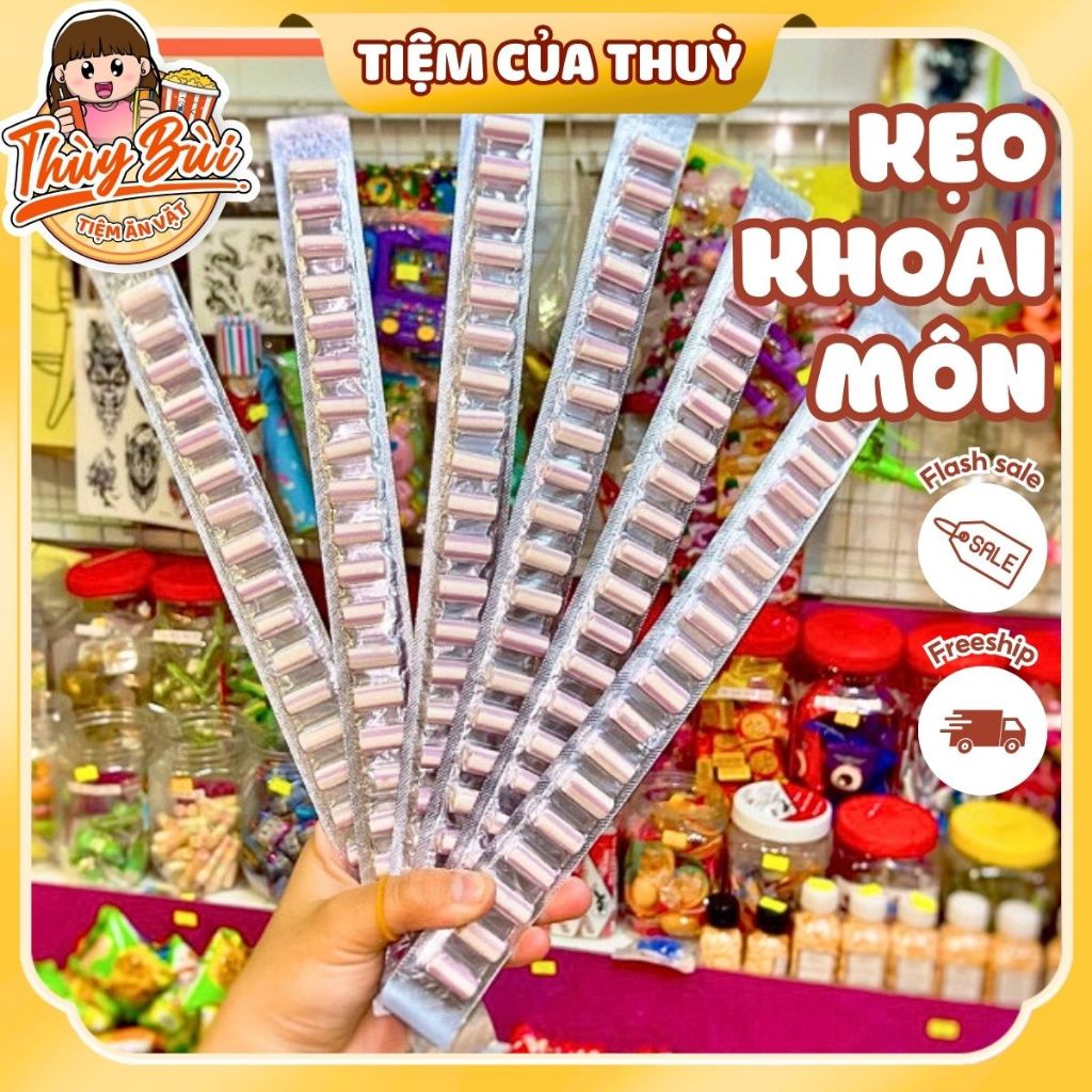5 Blisters of Childhood Taro Candy, Soft Taro Milk Candy, Thuy Bui ...