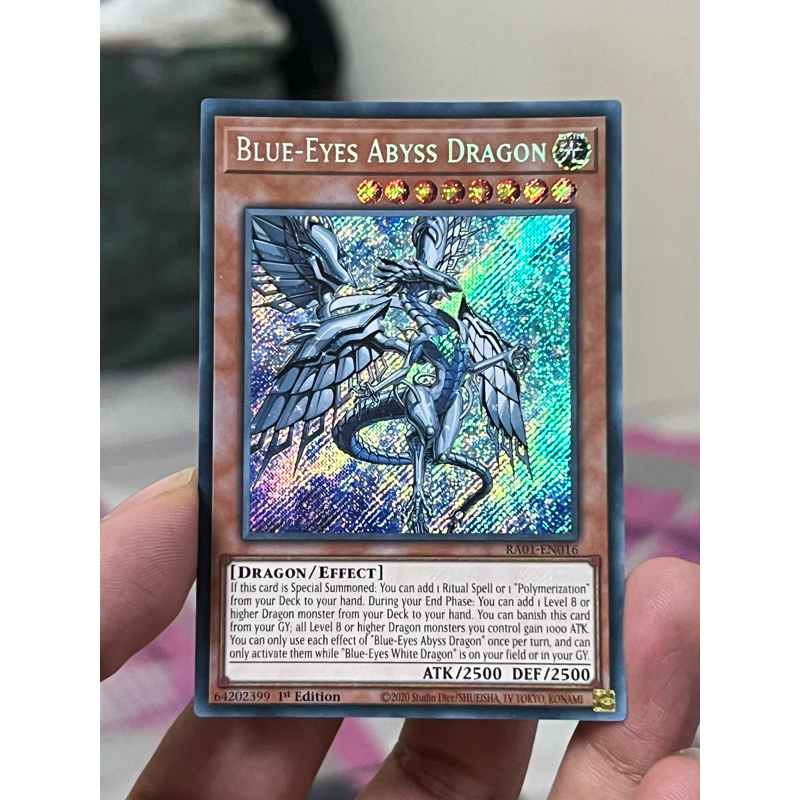 Yugioh Blue-Eyes Abyss Dragon Card | Shopee Singapore