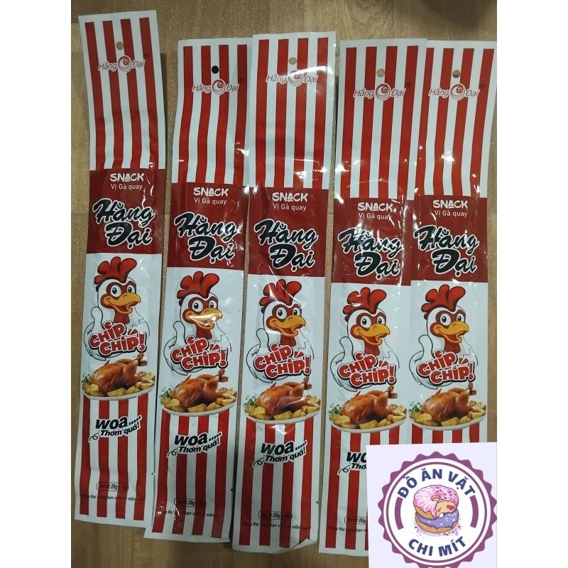 5 Hang Dai Chip Roasted Chicken Flavored Snacks, 30 packs of aromatic ...