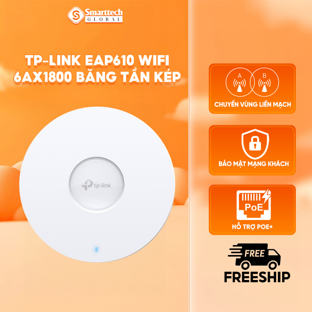 Tp-link EAP610 Ceiling Mount Wifi Access Point Wifi 6 AX1800 Dual Band ...