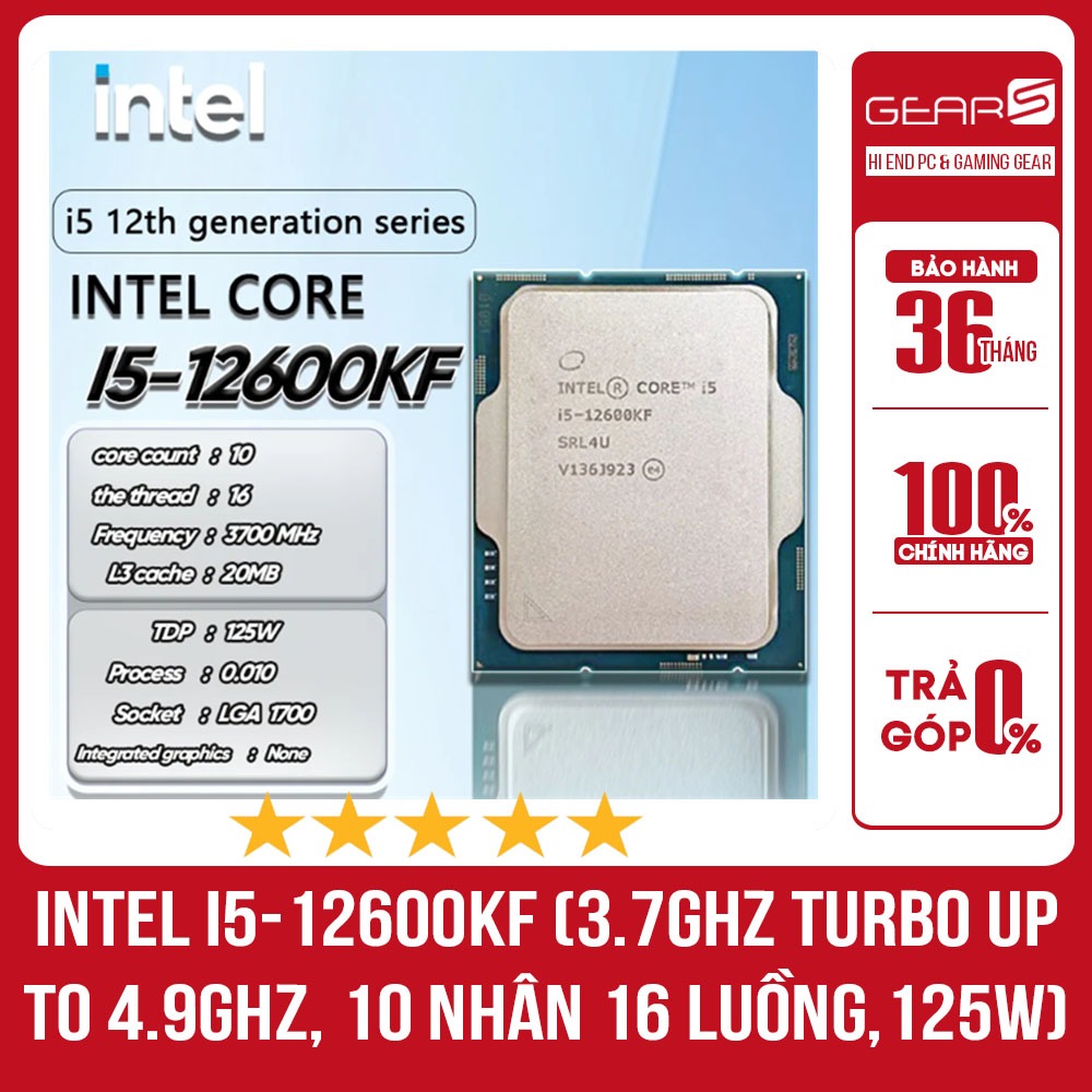 Cpu Intel Core i5 12600KF | Socket LGA 1700 Tray - | Shopee Singapore