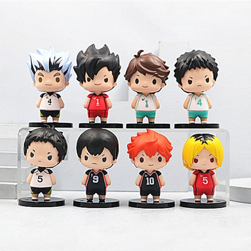 [buy 3 get 1 free] [Ho Chi Minh City Express] Set of 8 chibi Haikyuu ...
