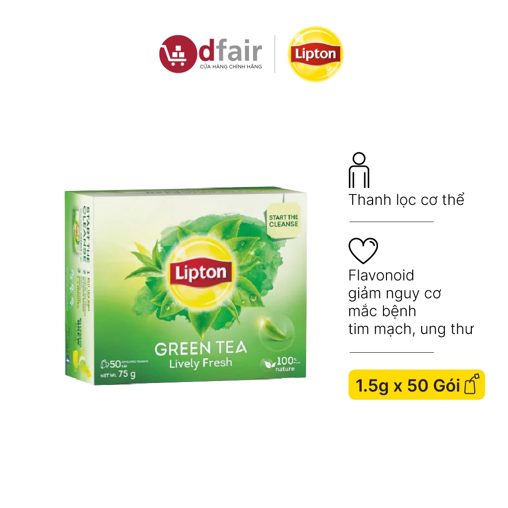 Lipton Fresh Green Tea Box 1.5g x 50 bags | Shopee Singapore