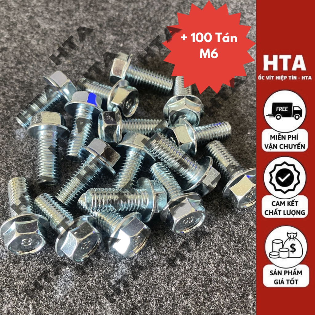 [FREE M6 rivet] [100 pieces] 6mm Tripod Bolt Lock 10 - M6 Flange Bolt ...