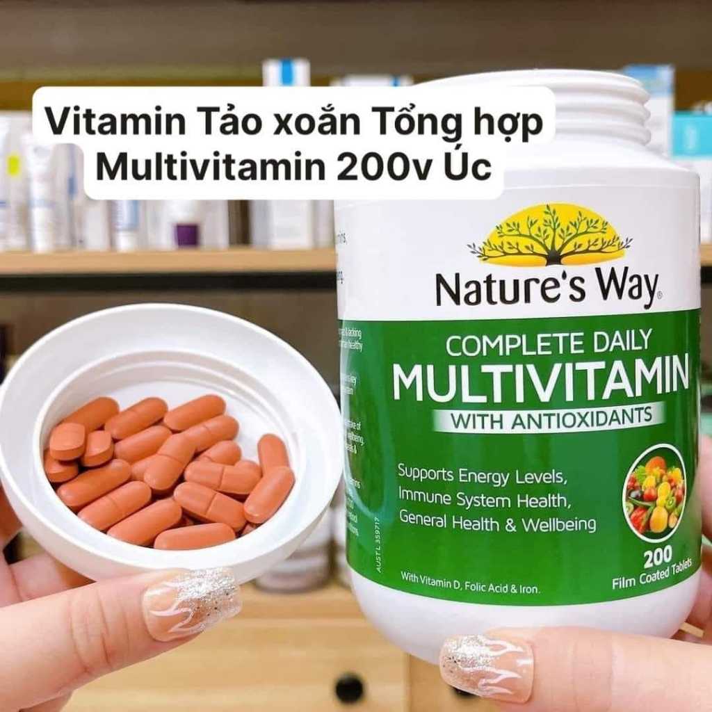 Nature's Way Complete Daily Multivitamin spirulina box of 200 tablets ...