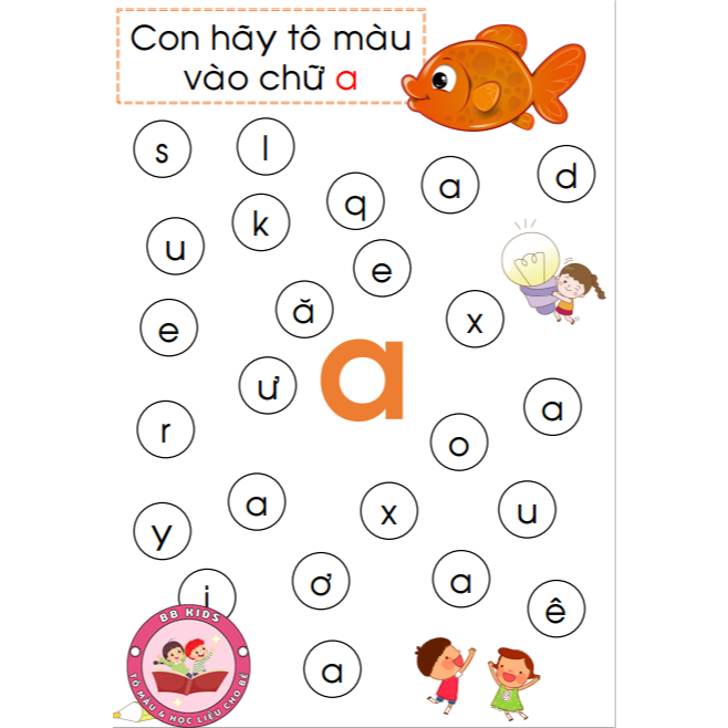 Find And Color Vietnamese Letters - Practice Coloring Letters For Your ...