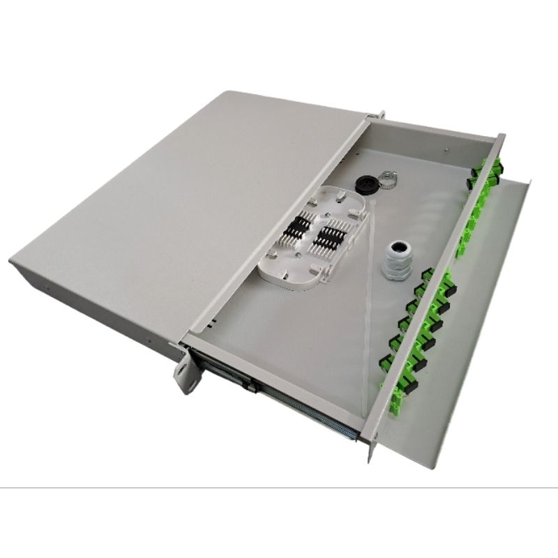 ODF 24FO sliding rack FULL accessories SC/APC, SC/UPC, LC/UPC. | Shopee ...