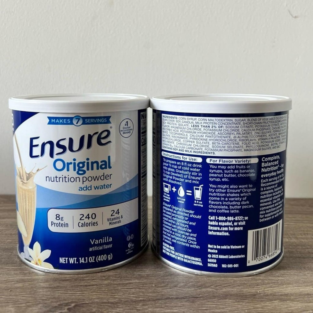 Ensure ORIGINAL NUTRITION POWDER Milk POWDER 400G Made In America | Shopee Singapore