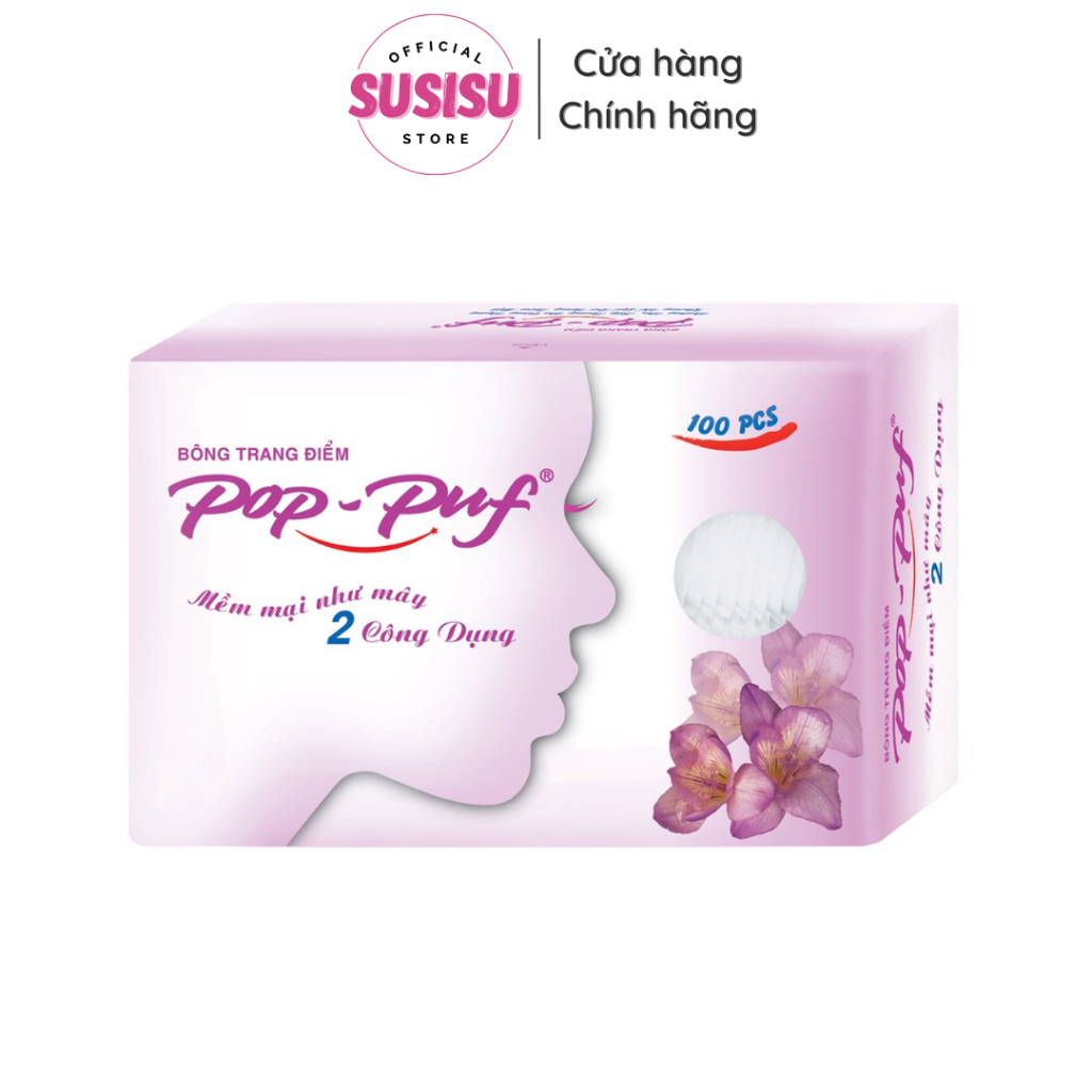 Pop-puf Classic Makeup Remover cotton Pads 100 Pieces - 100% soft ...