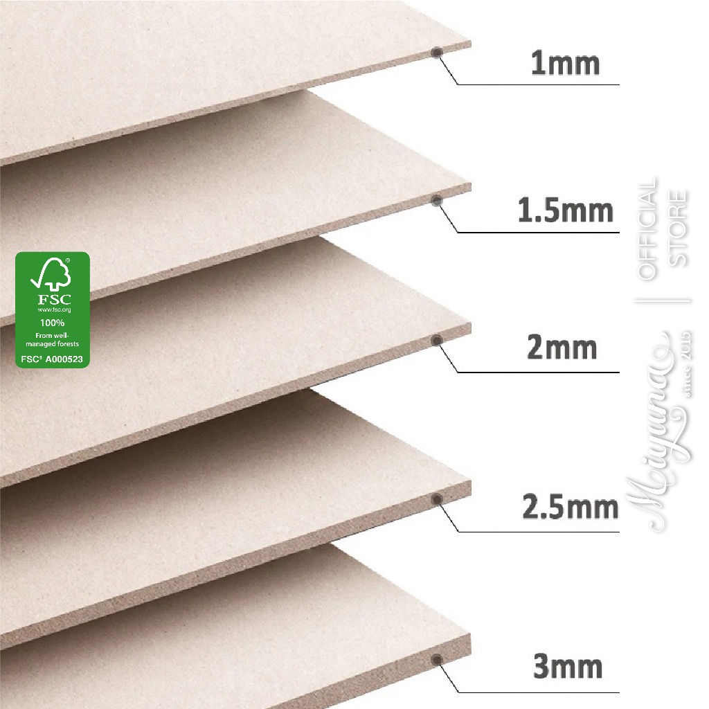 2 Hard Carton Covers A4 A3 A2 MIYUNA 1.5mm 2mm 2.5mm 3mm - cold Carton ...