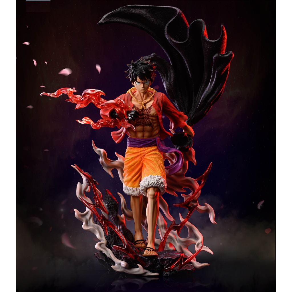 Onepiece model - Luffy holding cape with effect base 28cm | Shopee ...
