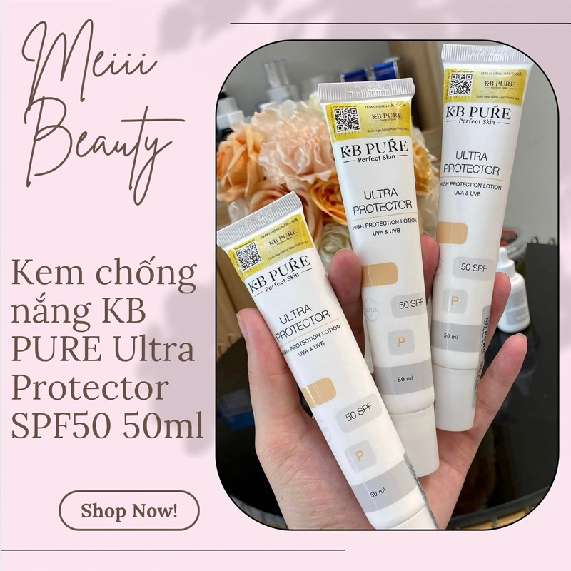 [Company] Kb PURE SPF50 Sunscreen (50ml) | Shopee Singapore