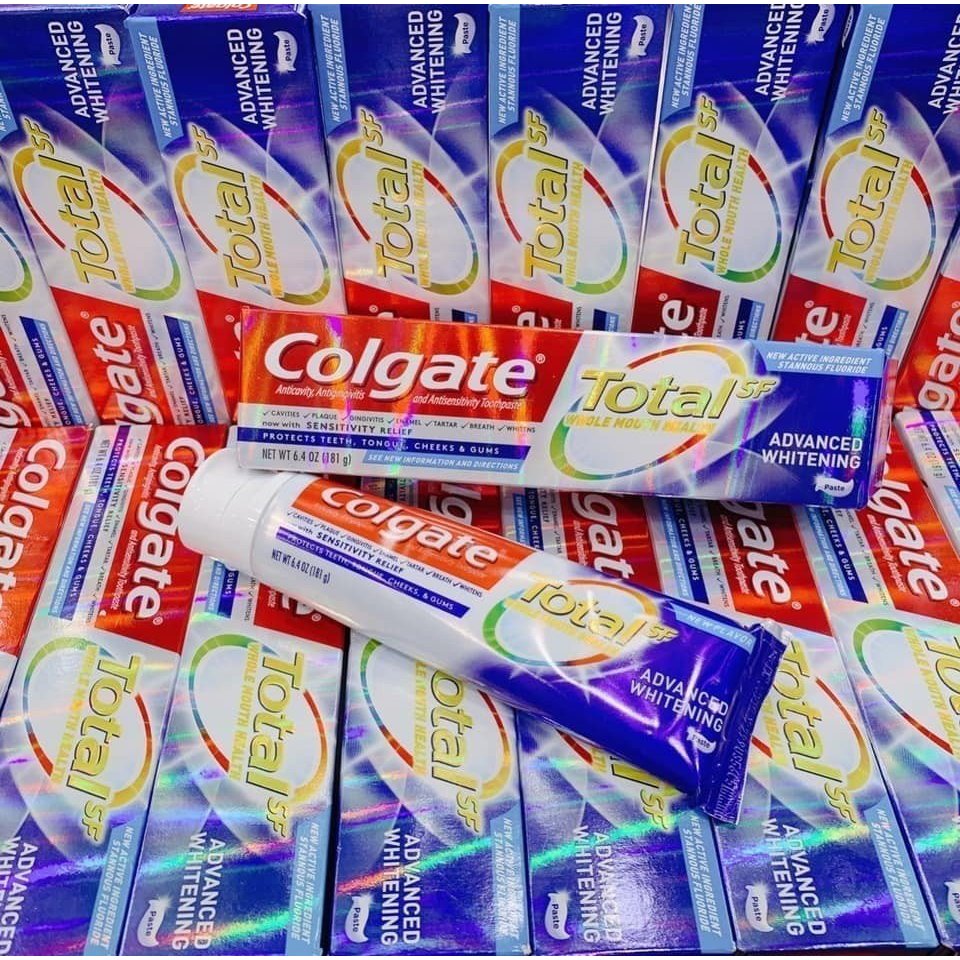 Colgate Total Sf Whole Mouth Health Advanced Whitening Toothpaste 181G ...