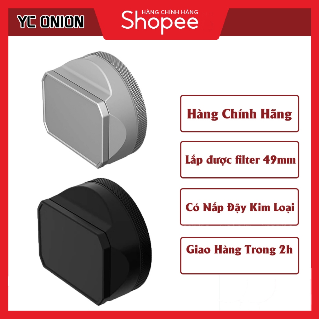 YC Onion square Hood for X100, X100s, X100T, X100F, X100V, X70 with lid ...