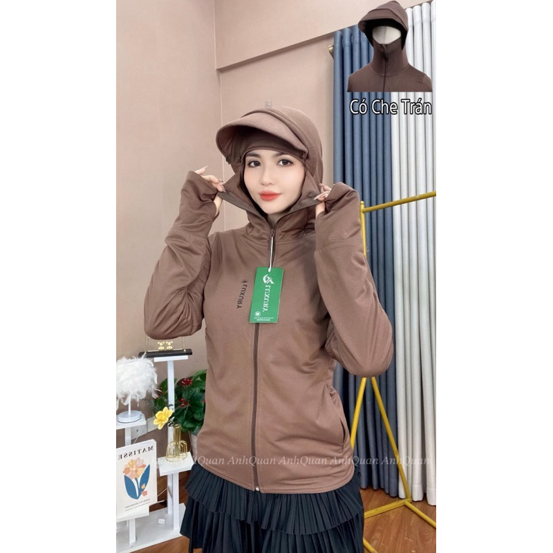Women's sun protection shirt with 2 layers of cool diamond fabric ...