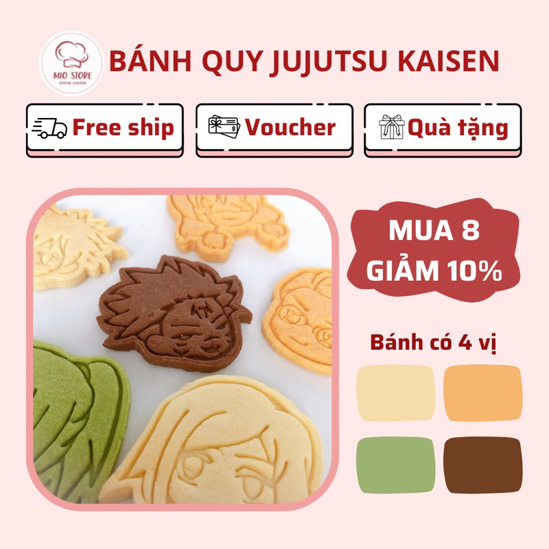 Jujutsu Kaisen Cookies, Combo of 6 anime Cookies Jujutsu Kaisen, Sukuna ...