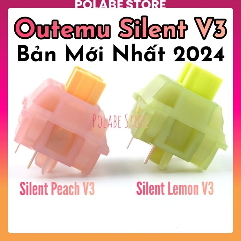 Outemu Silver peach V3 linear switch outemu Silver white gray yellow ...