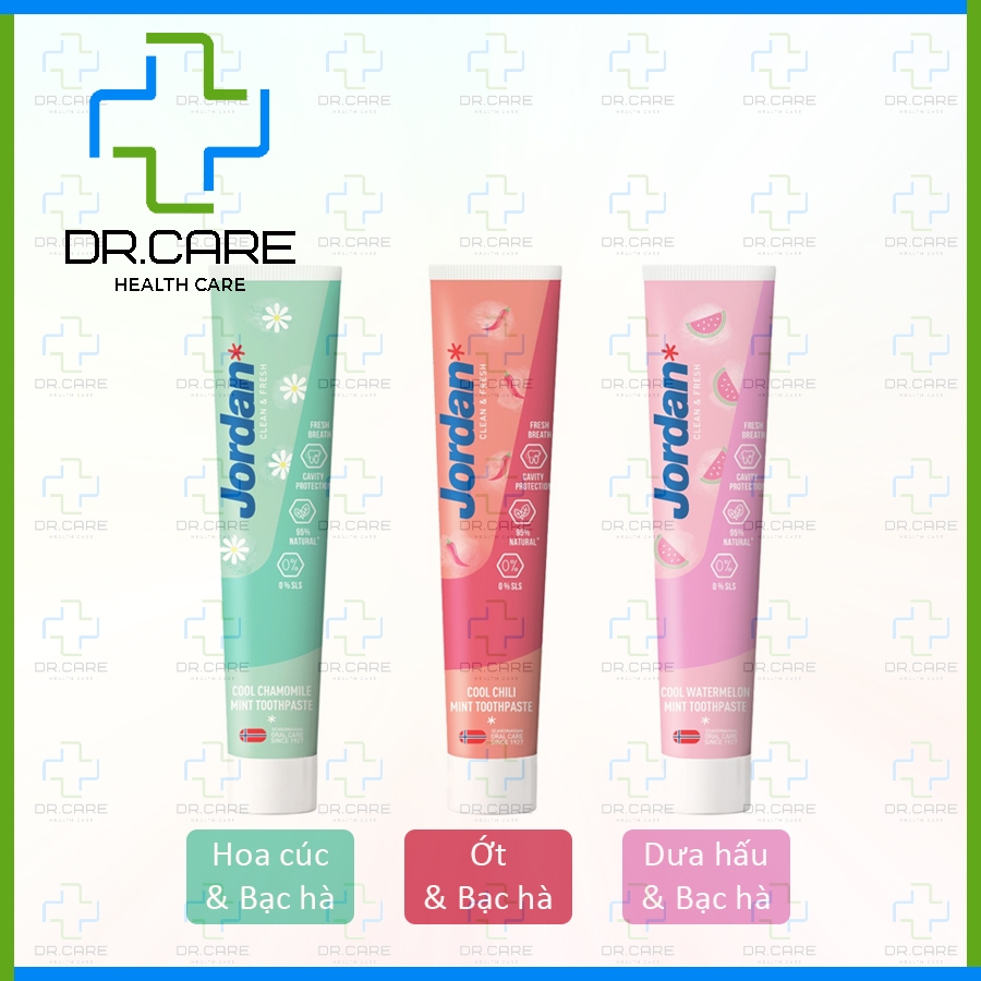 Jordan Clean & Fresh Cool adult toothpaste with many new unique Cool ...