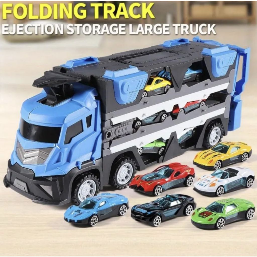 3-storey Truck Toy With 12 Small Racing Cars, Racing Model (Us Goods ...