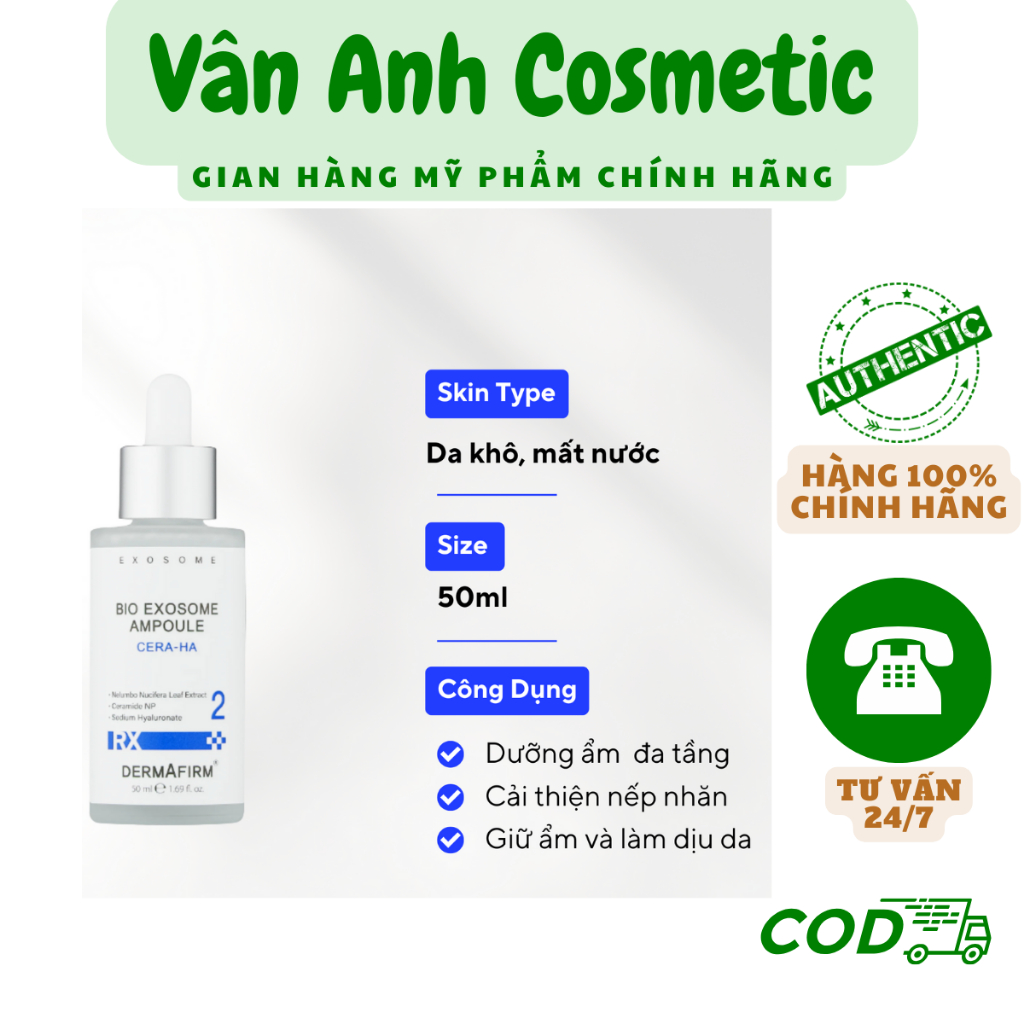 [GENUINE] Dermafirm Bio Exosome Ampoule Cera-HA hydrating and deep moisturizing essence for all ...