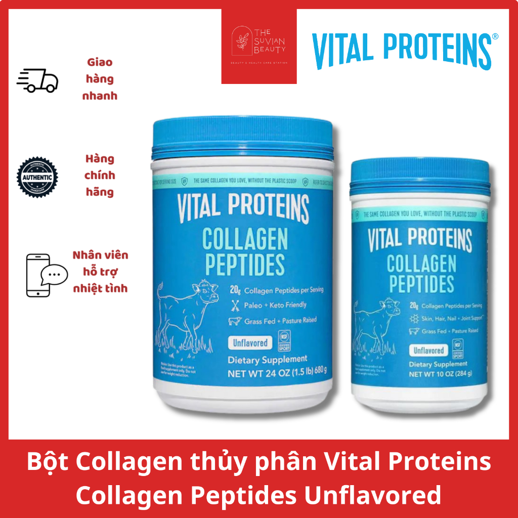 [DATE 2028/29] Vital Proteins Collagen Peptides Unflavored Hydrolyzed Collagen Powder ...